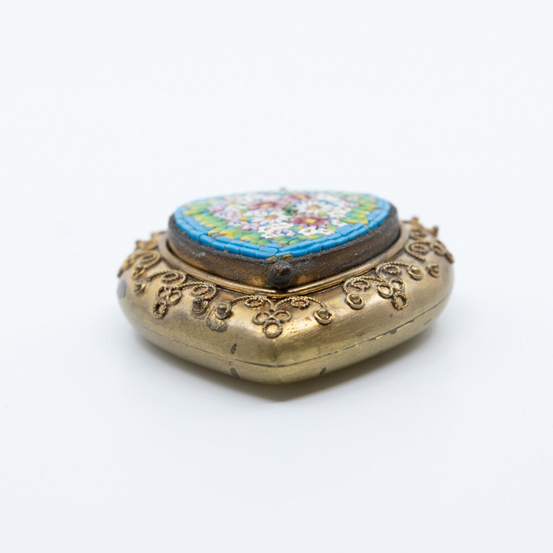 Italian Millefiori Heart Shaped Box - Etsy