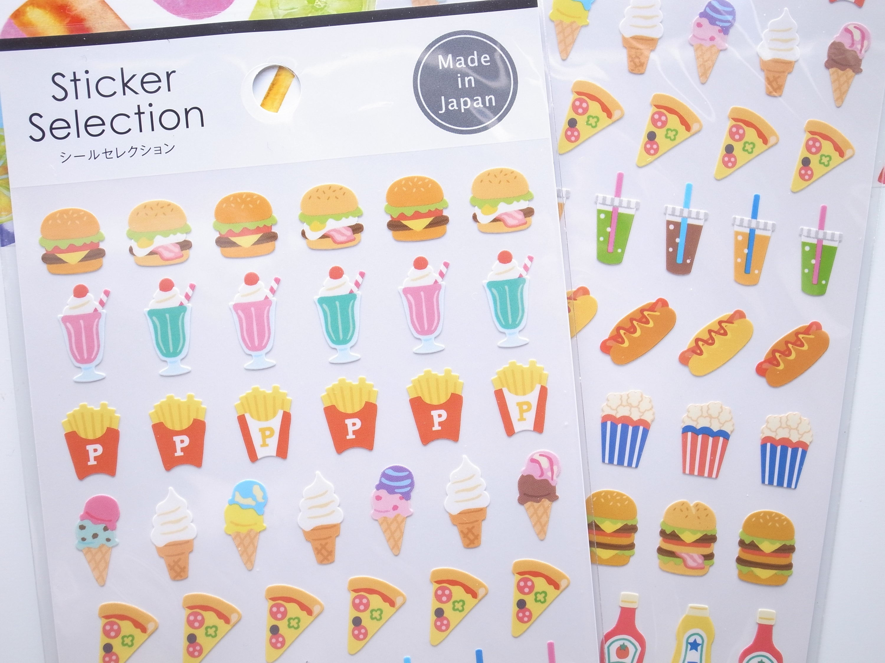 Cute Food Sticker Sheet Kawaii Dessert Stickers Japan Gaia | Etsy