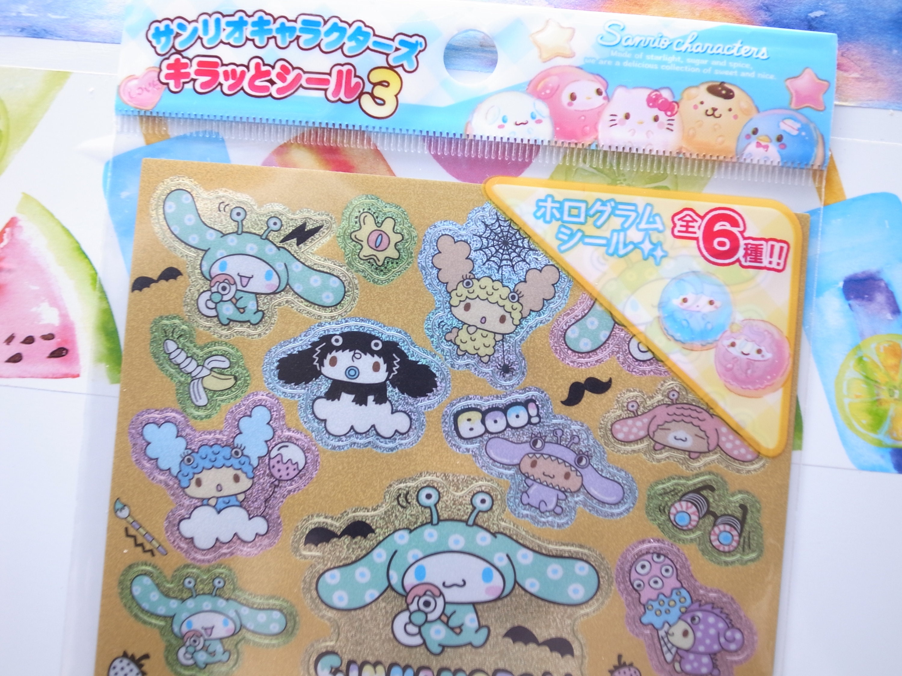 Holographic Cinnamoroll Sticker Sheets Paper, Party & Kids Materials ...