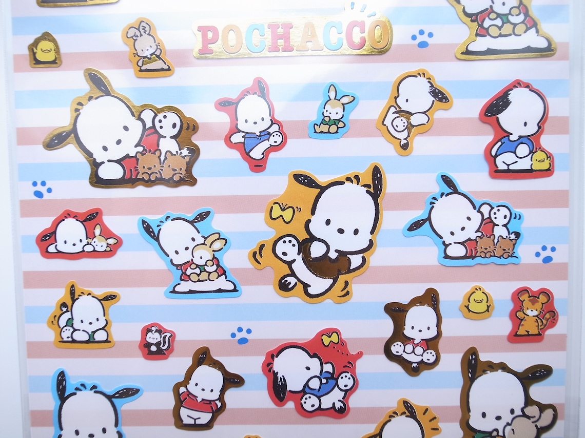 Pochacco Sticker Sheet Stickers Sanrio Japan | Etsy
