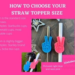 Summer Sun Straw Topper Straw Buddy Straw Charm Straw Decor Straw Slide ...