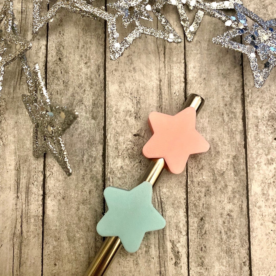 Christmas Star Straw Topper Straw Decor Straw Kick 3D Printed - Etsy