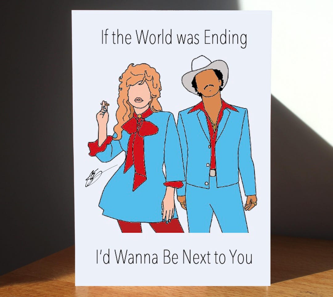 Lady Gaga X Bruno Mars Card - Etsy