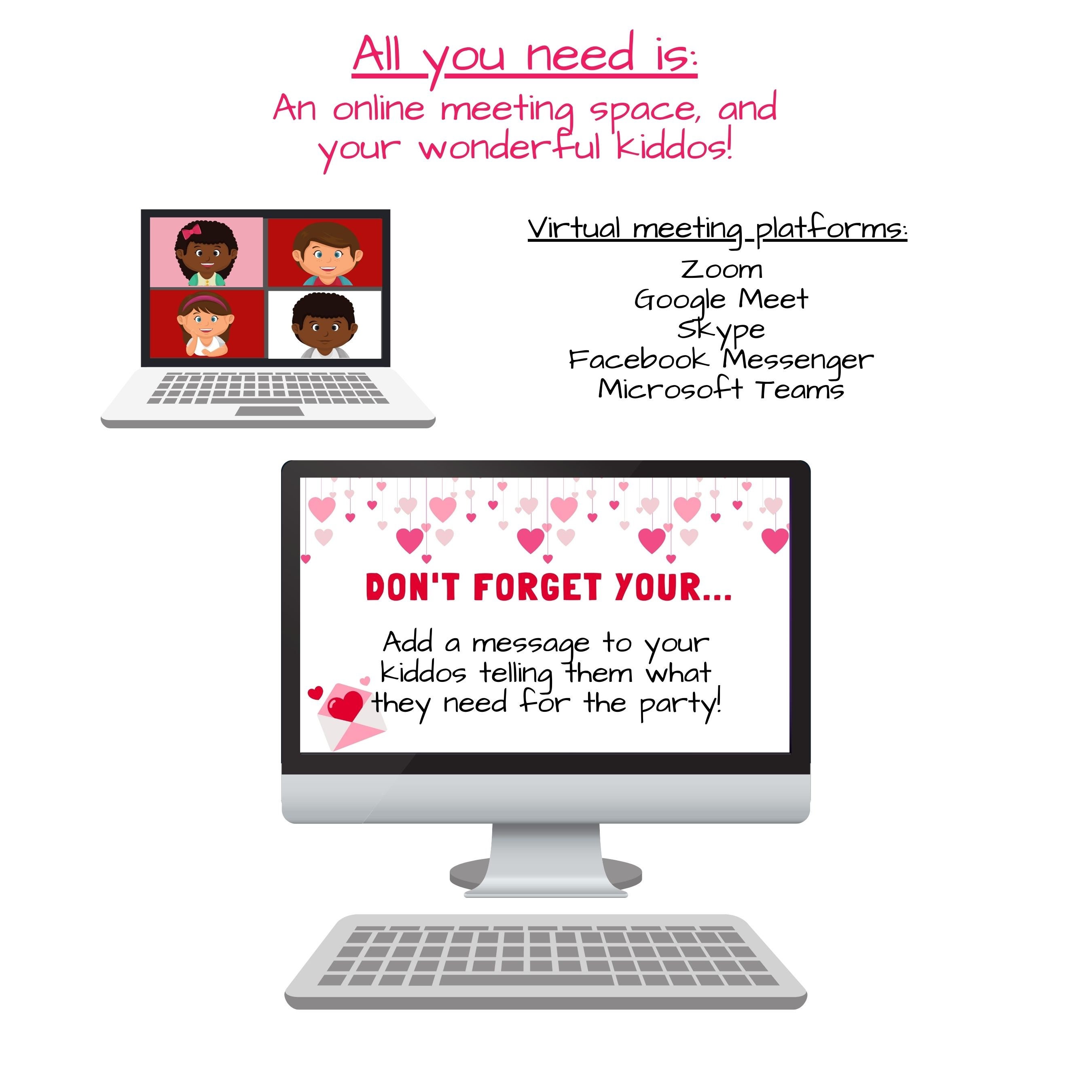 Kids' Valentine's Virtual Games - for Kids/students - 7 Online ...