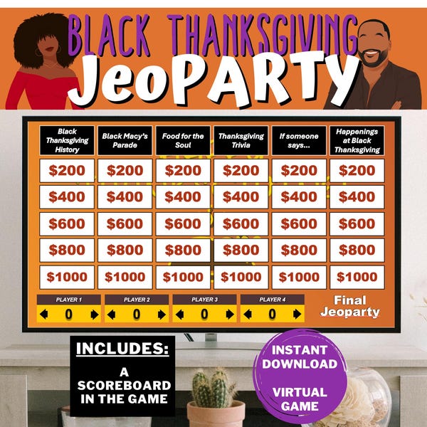 Thanksgiving Jeopardy - Etsy