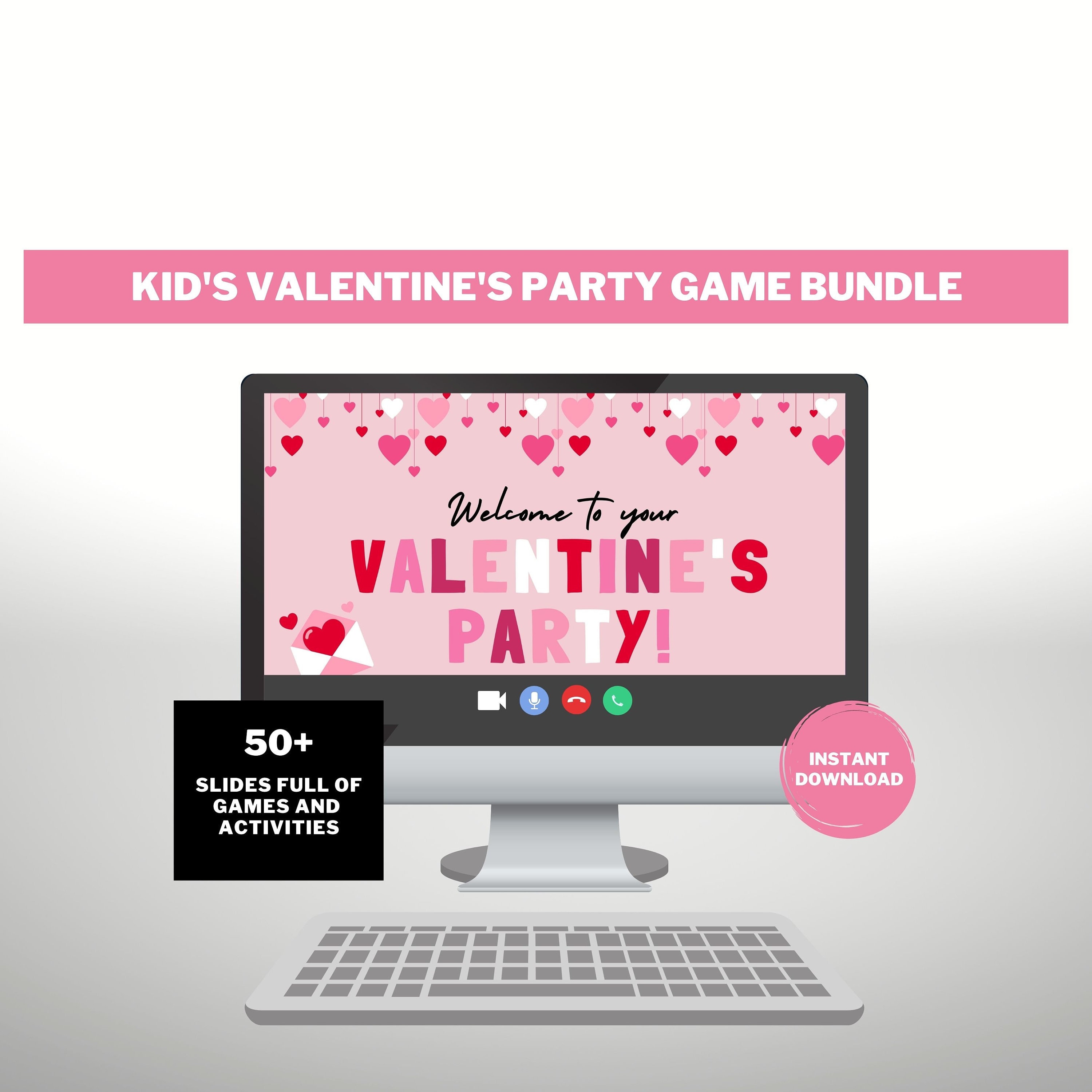 Kids' Valentine's Virtual Games - for Kids/students - 7 Online ...