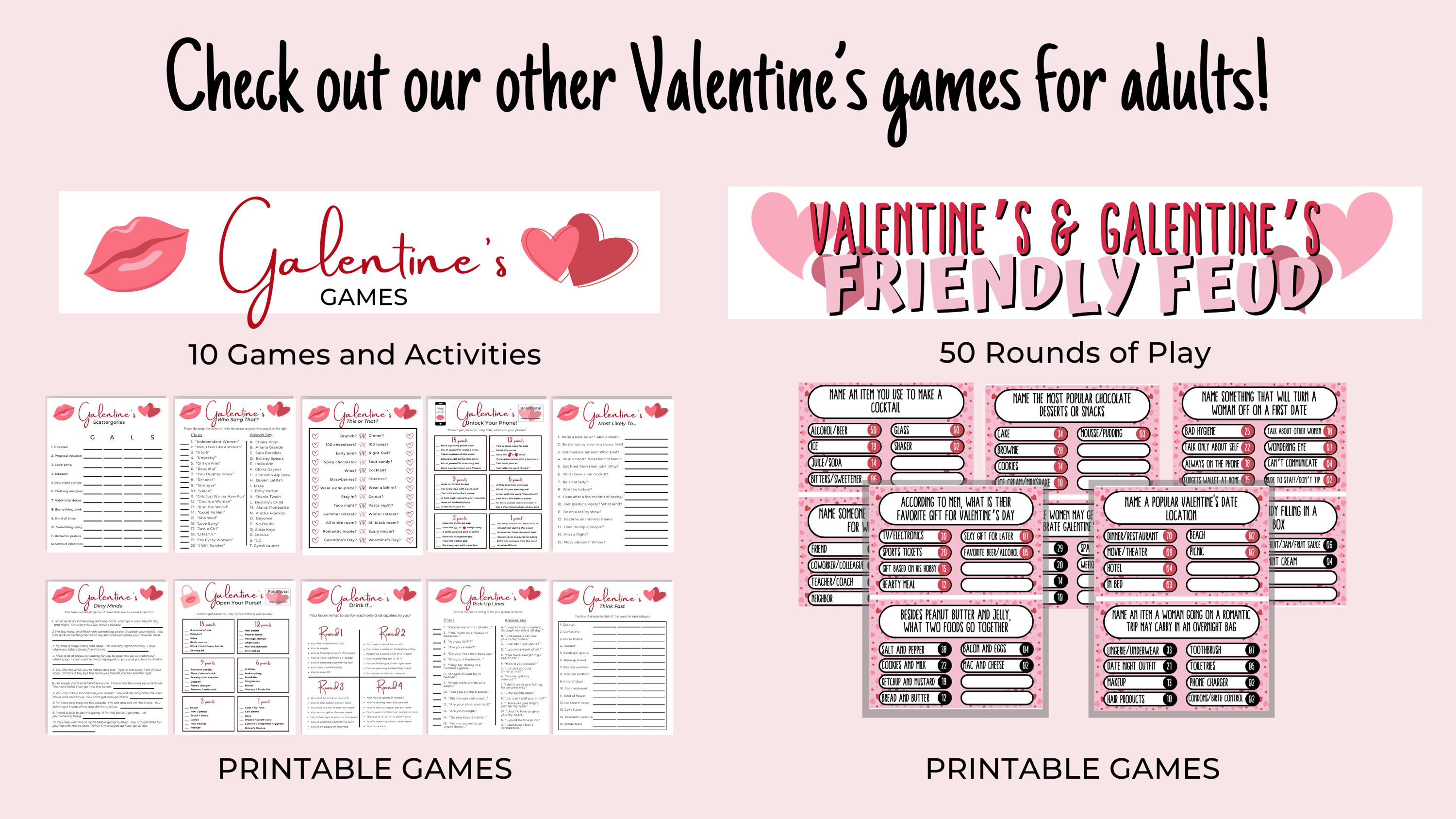 Ladies' Night Printable Game - Ladies' Night Ideas - Large Group Games ...