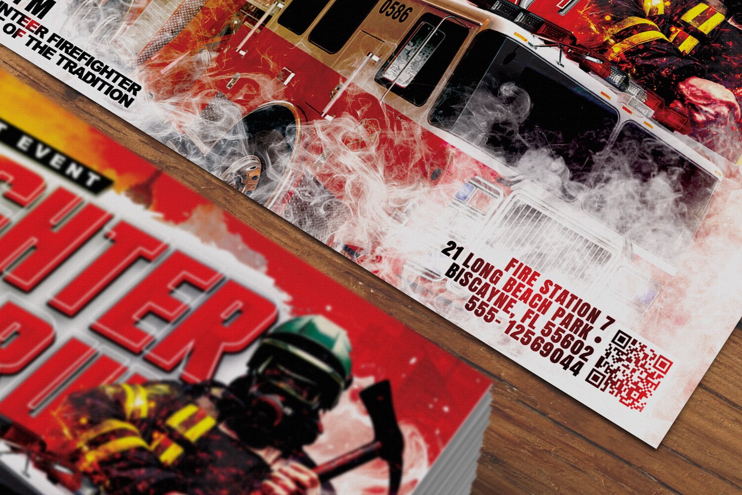 Firefighter Recruitment Flyer Design Flyer Template Photoshop Design ...