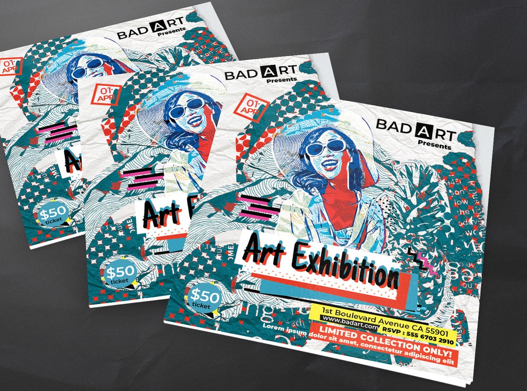 Art Show Flyer Design Art Show Flyer Template Photoshop Design Template ...