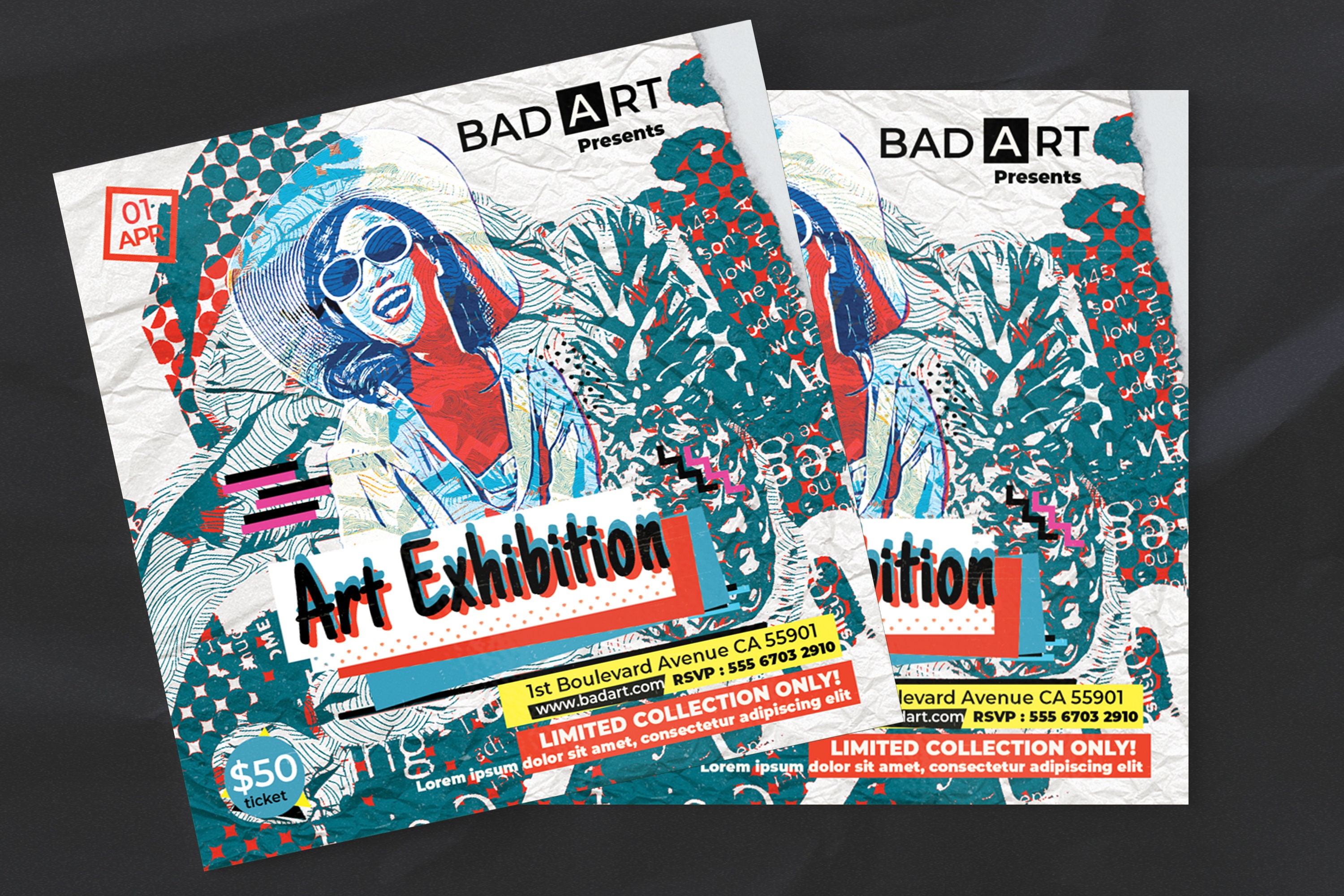 Art Show Flyer Design Art Show Flyer Template Photoshop Design Template ...