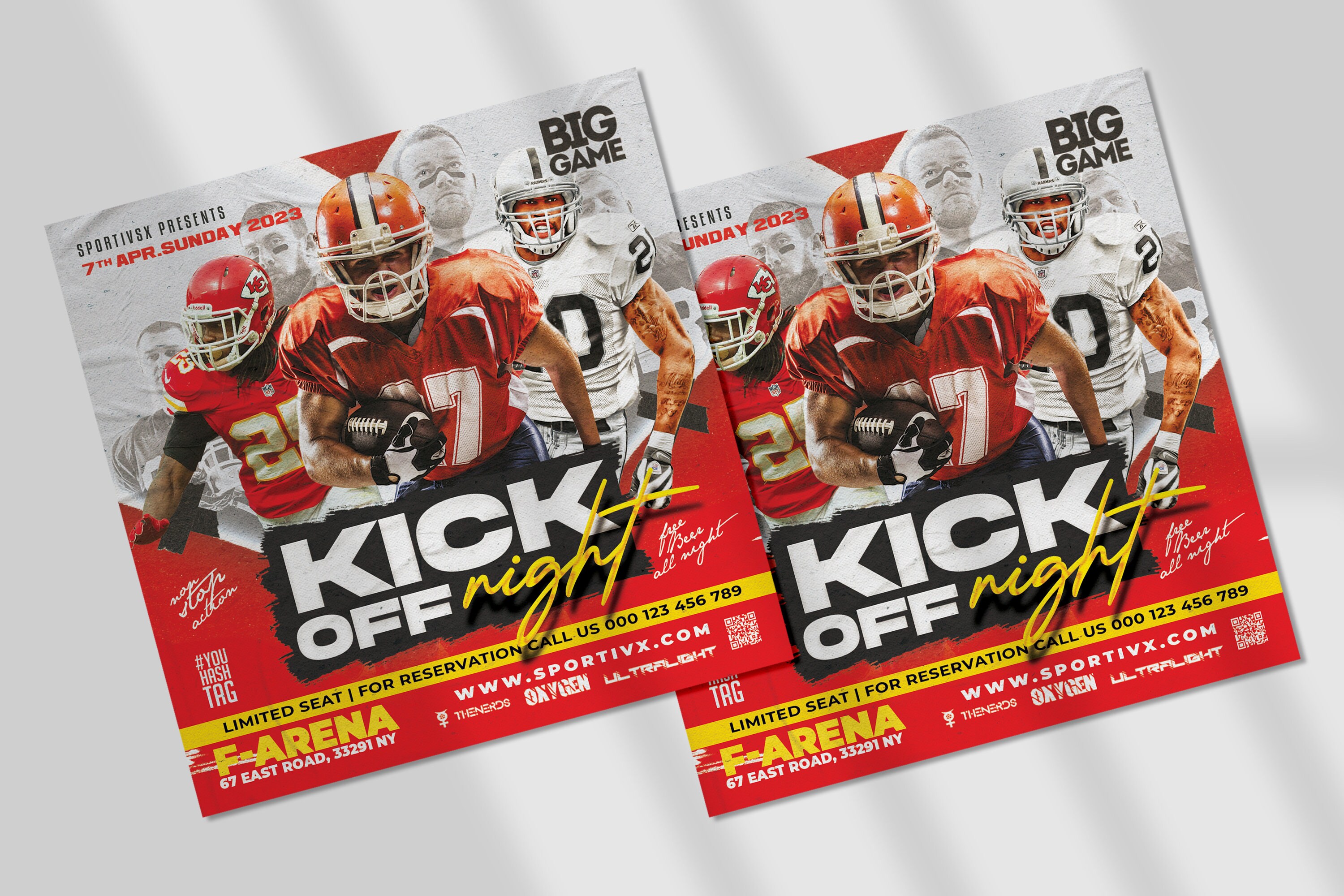 Kick off Football Flyer Design Sports Flyer Template Photoshop Design ...