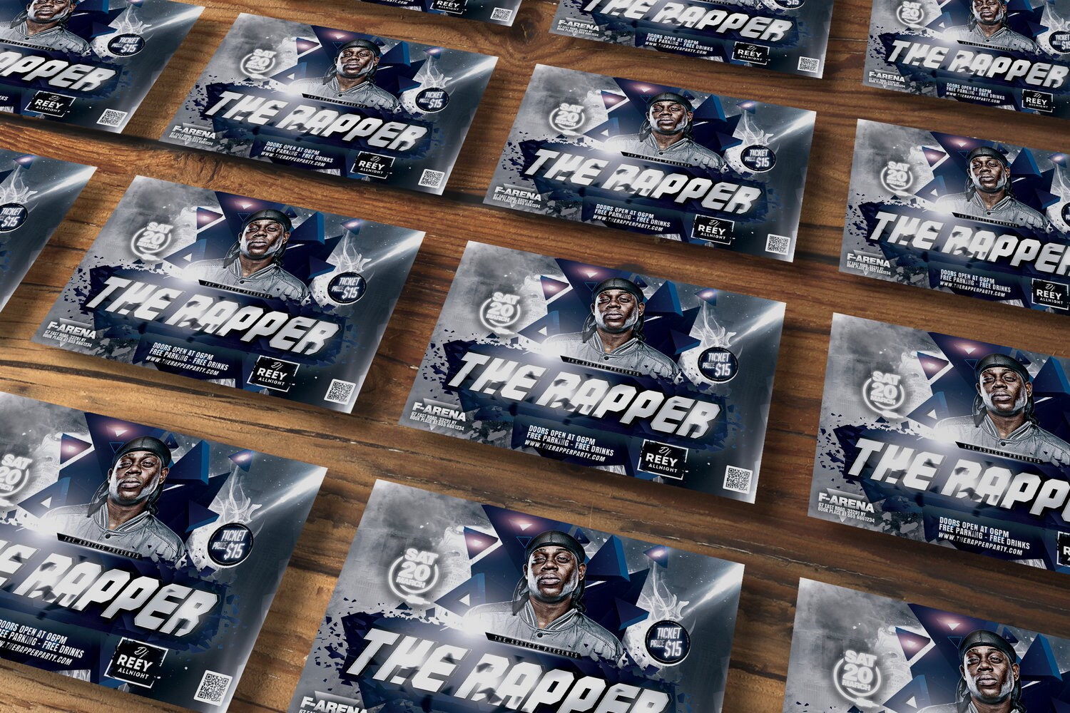 The Rapper Party Flyer DJ Party Flyer Template Flyer Photoshop Design ...