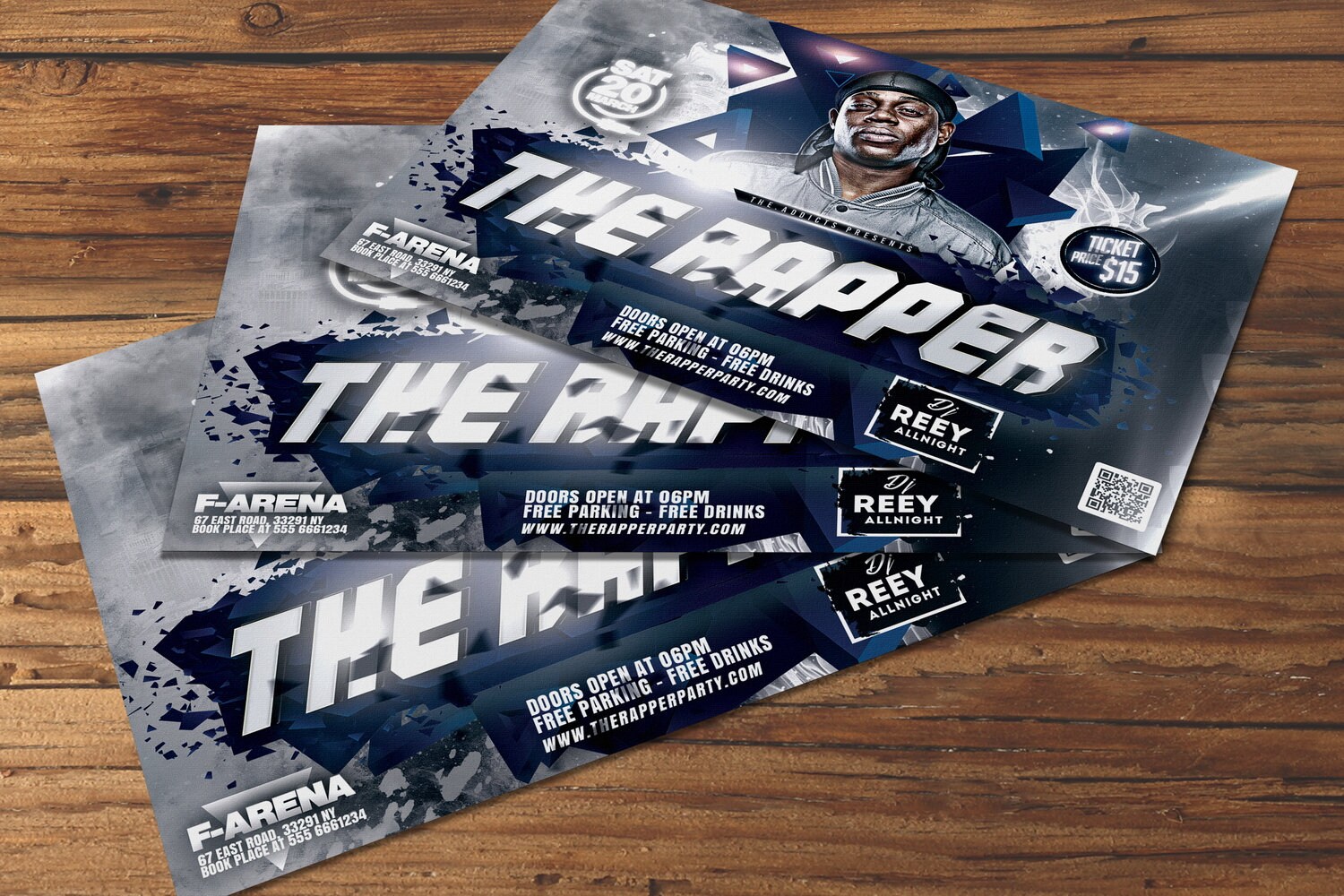 The Rapper Party Flyer DJ Party Flyer Template Flyer Photoshop - Etsy