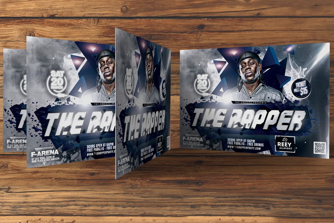 The Rapper Party Flyer DJ Party Flyer Template Flyer Photoshop Design ...
