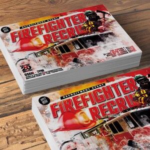 Firefighter Recruitment Flyer Design Flyer Template Photoshop Design ...