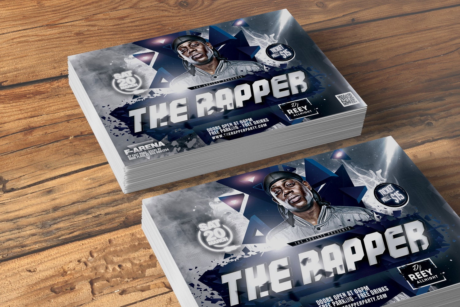 The Rapper Party Flyer DJ Party Flyer Template Flyer Photoshop - Etsy