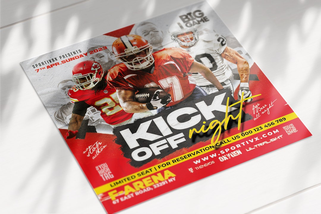 Kick off Football Flyer Design Sports Flyer Template Photoshop Design ...