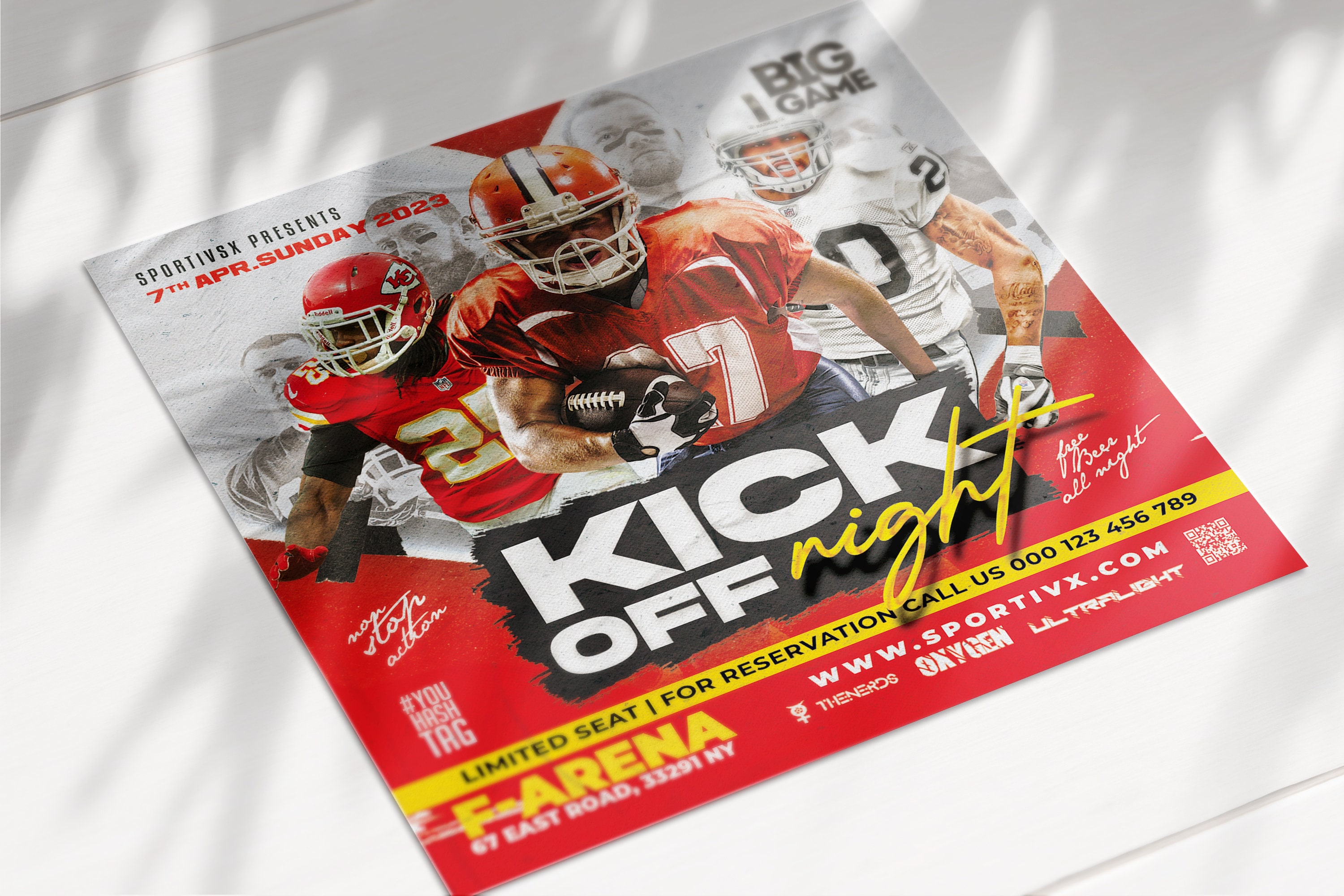 Kick off Football Flyer Design Sports Flyer Template Photoshop Design ...