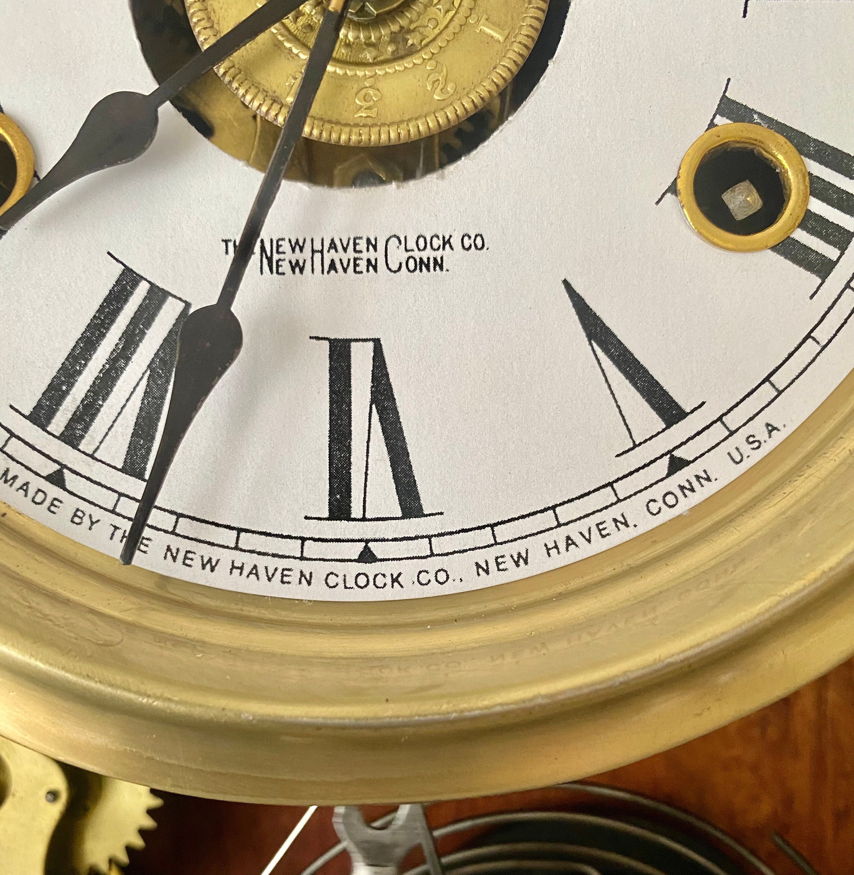 Antique 19th Century Mantel Clock (new Haven Clock Company) - Etsy