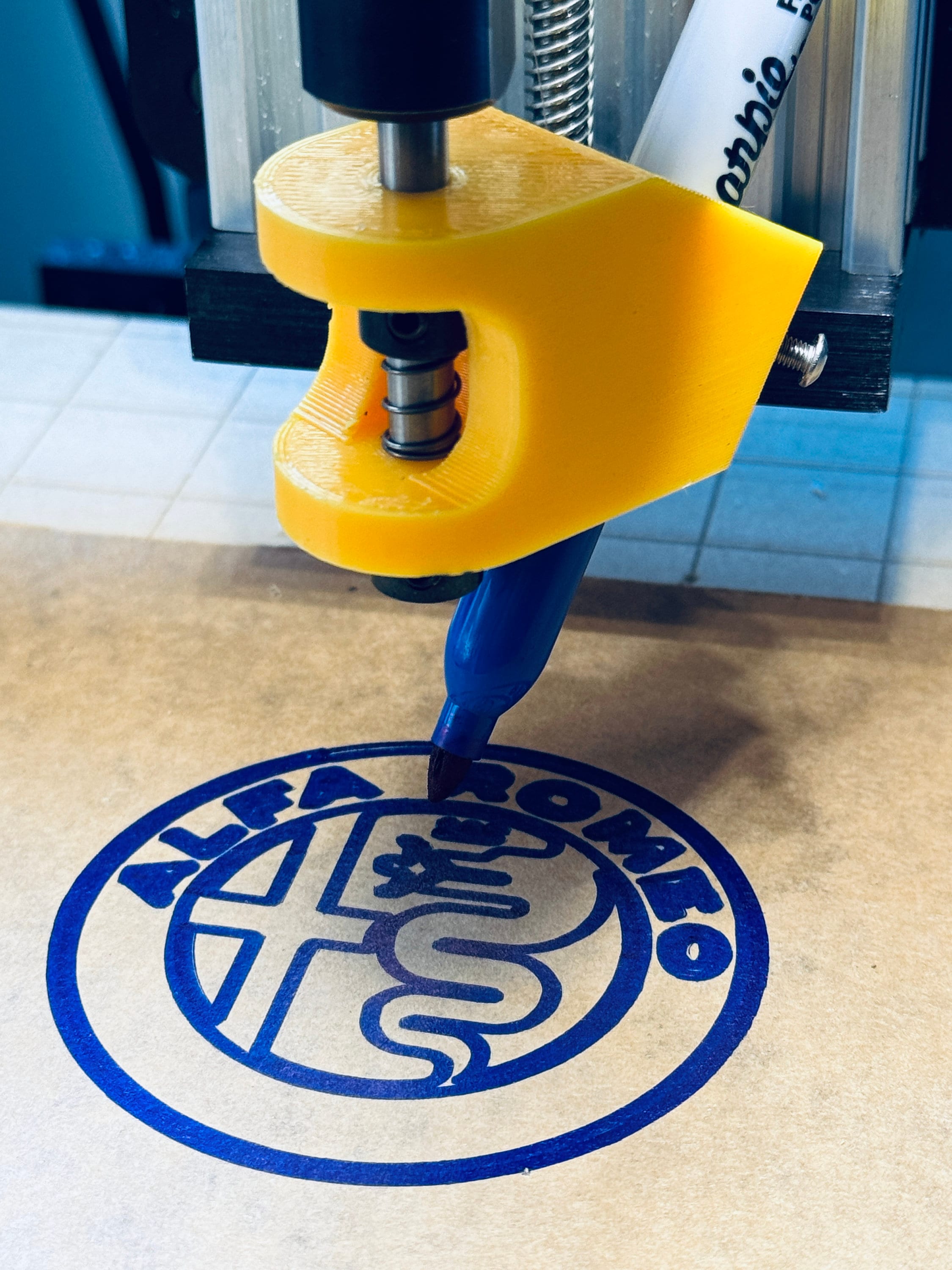 Pen Drawing/plotter Attachment for CNC Router/spindle - 1/4" Stem ...