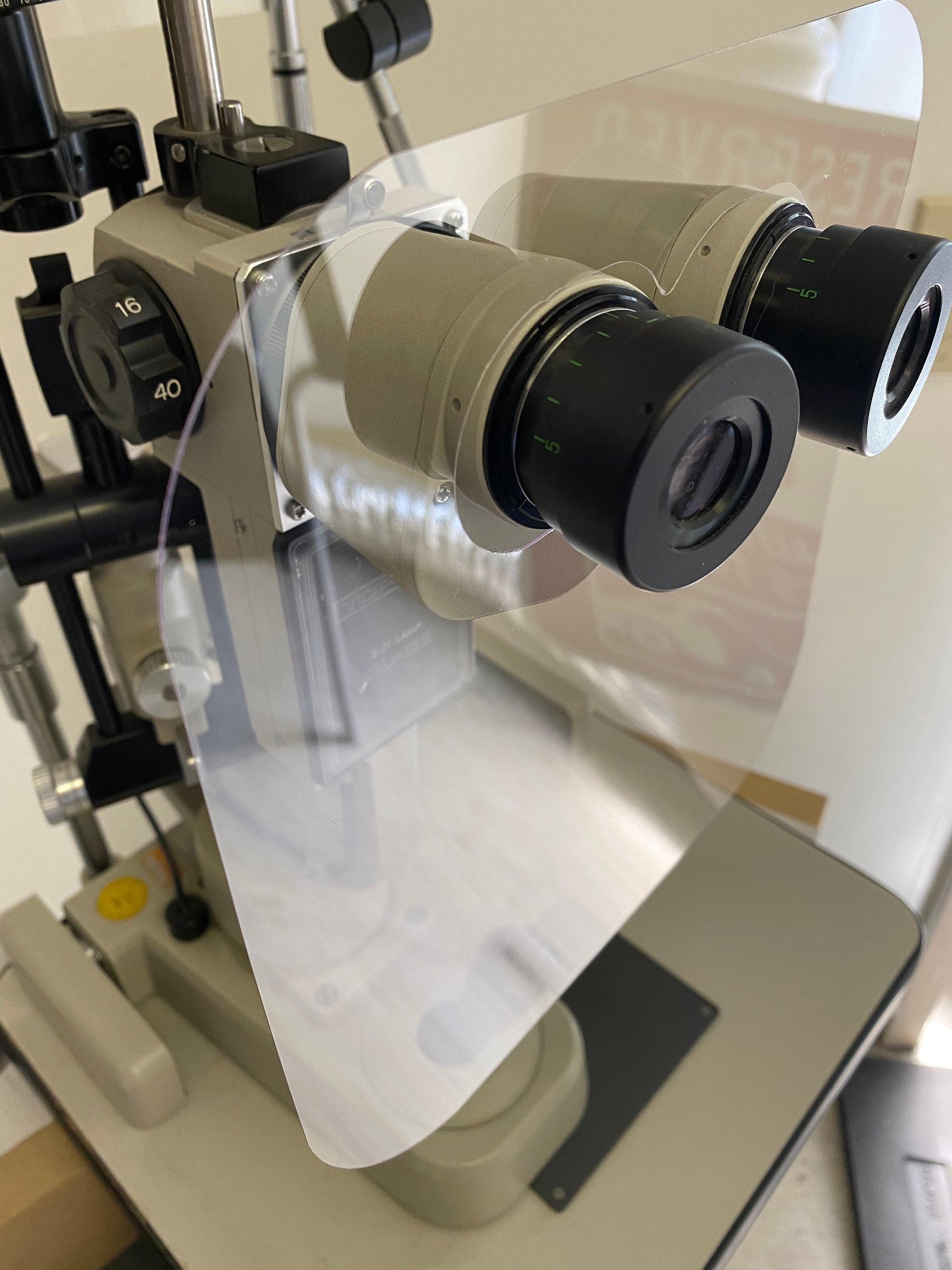 2 Pack - Slit Lamp Breath Shield/guard - Universal 8-1/2"x 9" X .04 ...