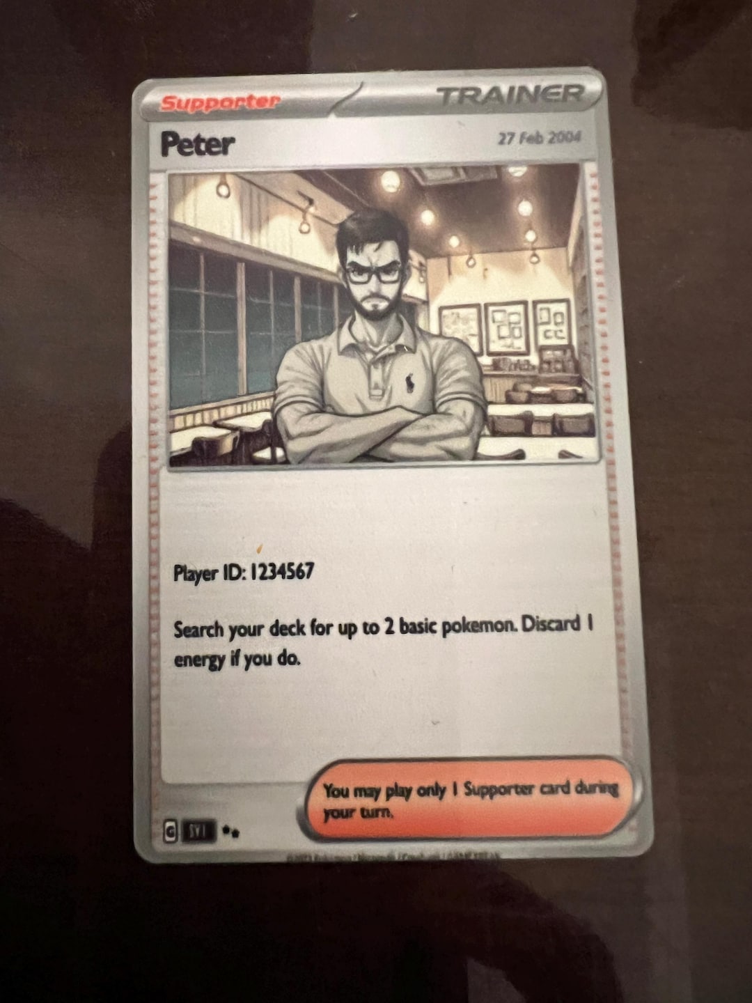 Custom Pokémon Trainer ID Card Premium Edition - Etsy