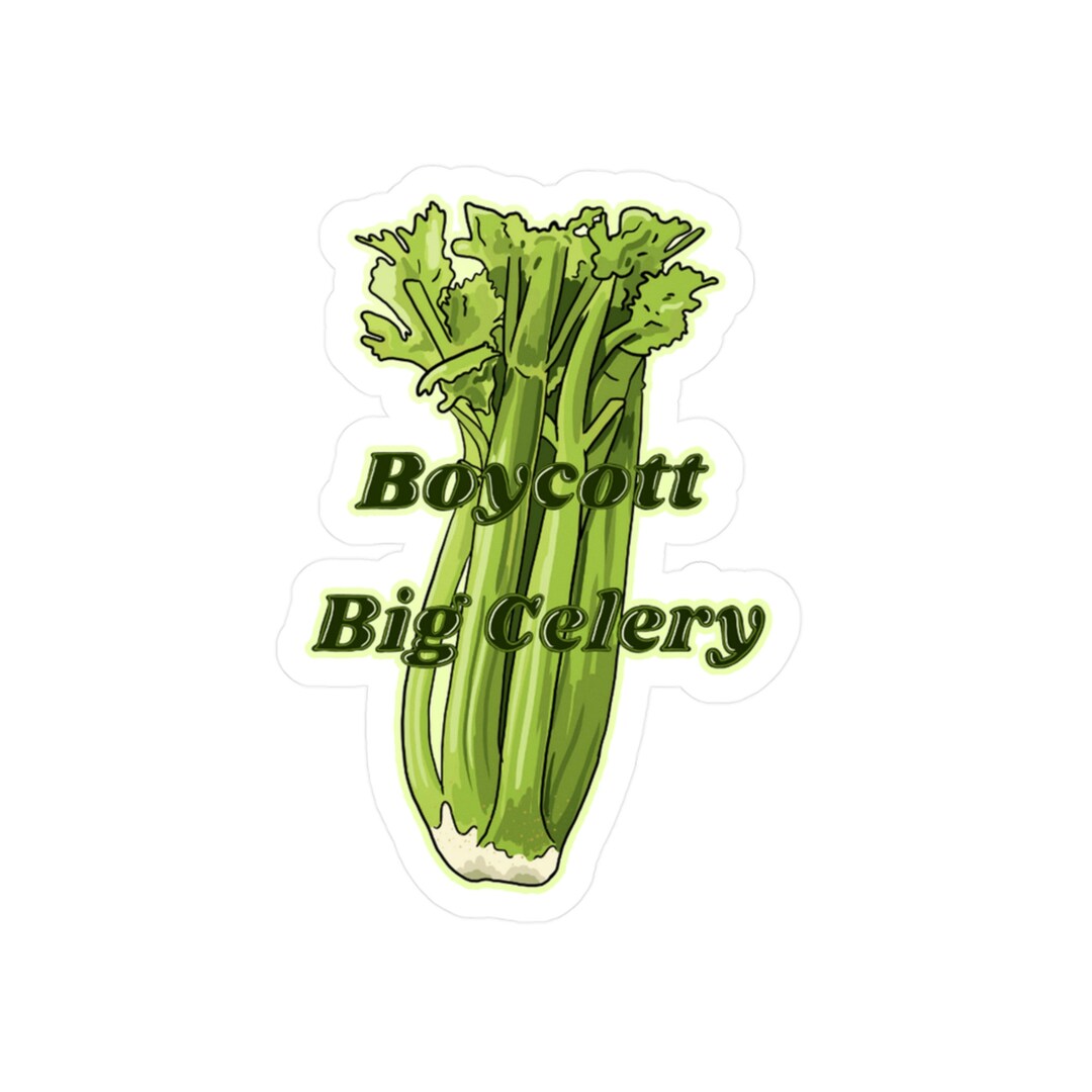 Boycott Big Celery Sticker - Etsy