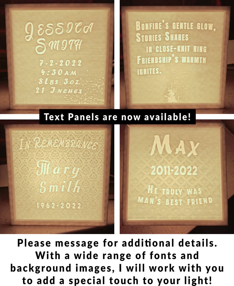 3D Printed Lithophane Lightbox Hanging Lamp - Etsy