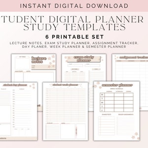 Student Planner Kit School Planner Pages weekly, Daily, & Semester ...