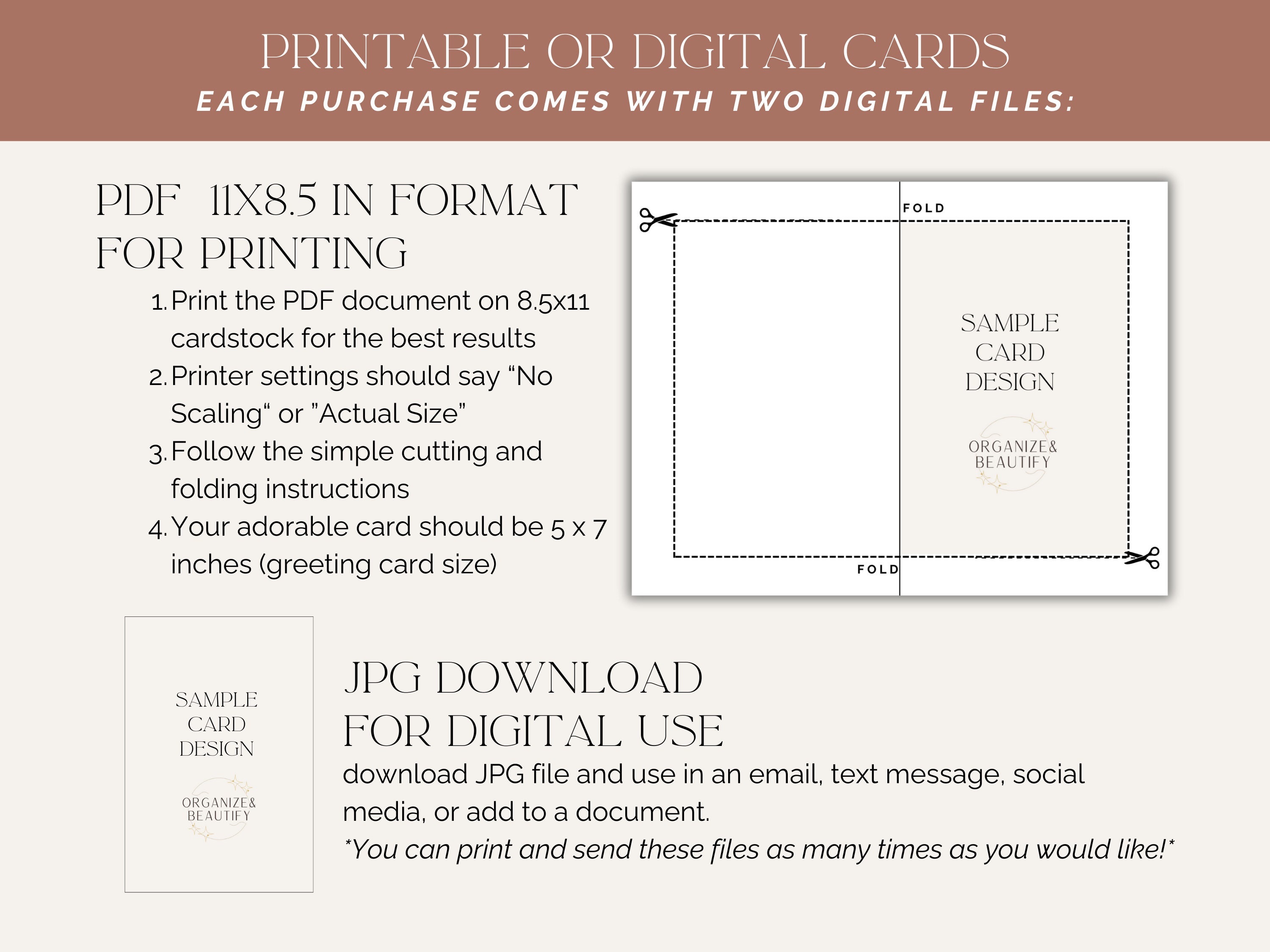 Cute Boho Aesthetic Mothers Printable Mothers Day Card, Digital Mothers ...