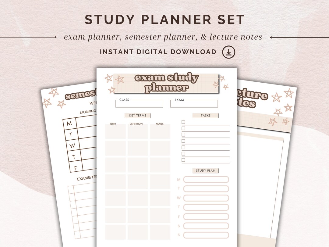 Student Planning Template Bundle, Academic Agenda, Student Organizer ...