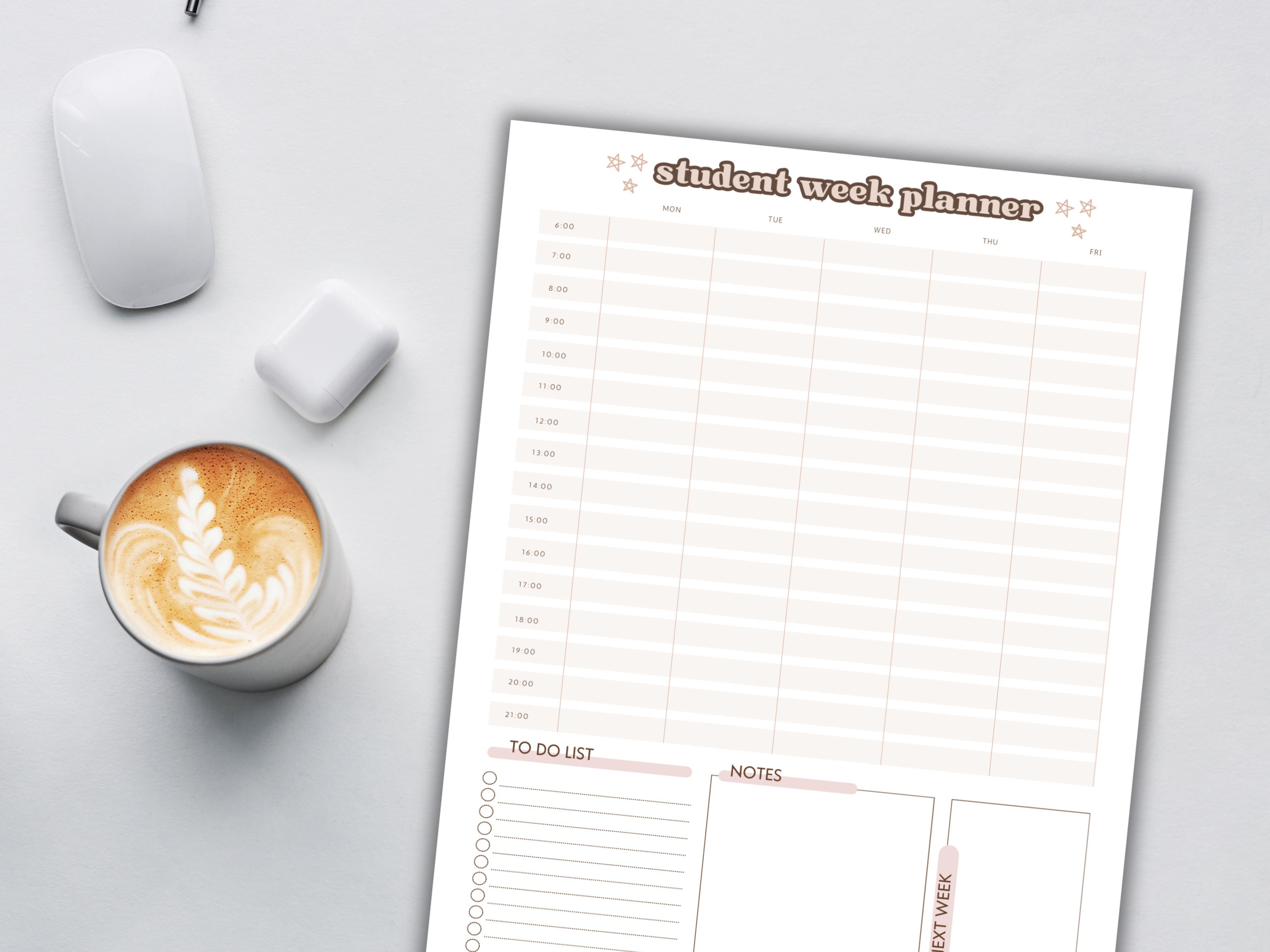 College Planner Bundle: Printable Student Planner, Daily Planner 2024 ...