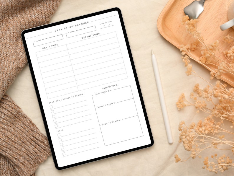 Study Guides for Student Organization, Study Organizer, Printable ...