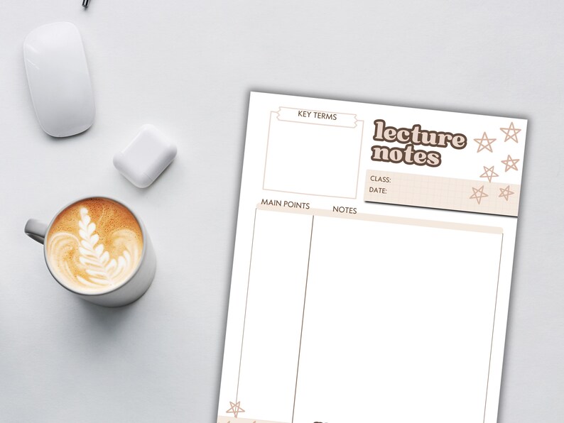 Study Notes Template, Student Note Taking, Homework Checklist, Study ...