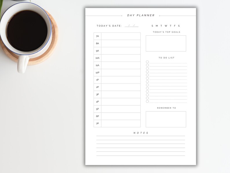 A4 Weekly Planner, Minimalist Daily Planner Template, Todo List Printable Pdf, Daily/weekly ...