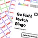 Sight Words 4th 5th Grade Go Fish, Match, Bingo Printable Game Set ...