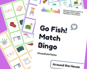 Alphabet Go Fish, Match, Bingo Card Game Printable Print and Play ...