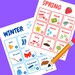 Seasons Scavenger Hunt Printable Packet Game Fall, Spring, Summer ...