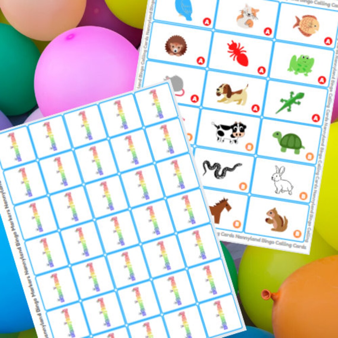 Animals Go Fish, Match, Bingo Card Game Printable Print and Play - Etsy