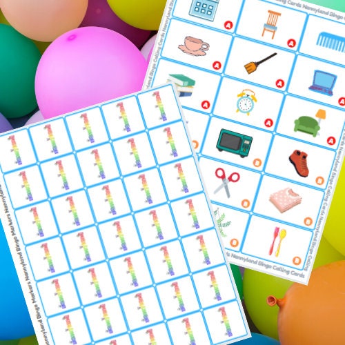 Household Items Go Fish, Match, Bingo Card Game Fun Printable Print and ...