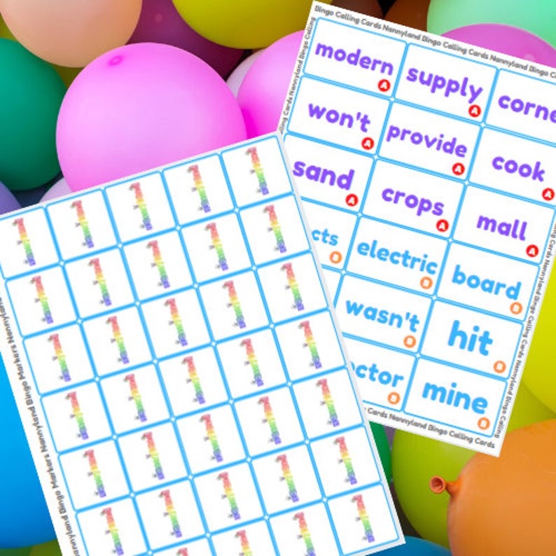 Sight Words 4th + 5th Grade Go Fish, Match, Bingo Printable Game Set ...