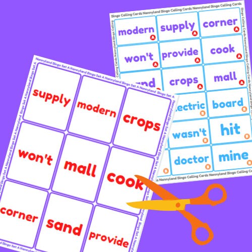 Sight Words 4th + 5th Grade Go Fish, Match, Bingo Printable Game Set ...