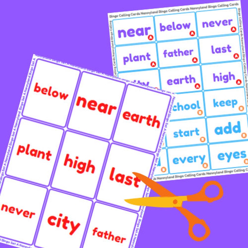 Sight Words 2nd + 3rd Grade Go Fish, Match, Bingo Printable Game Set ...