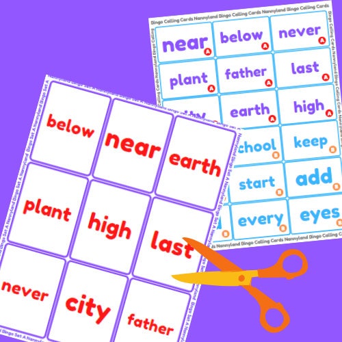 Sight Words 2nd + 3rd Grade Go Fish, Match, Bingo Printable Game Set ...