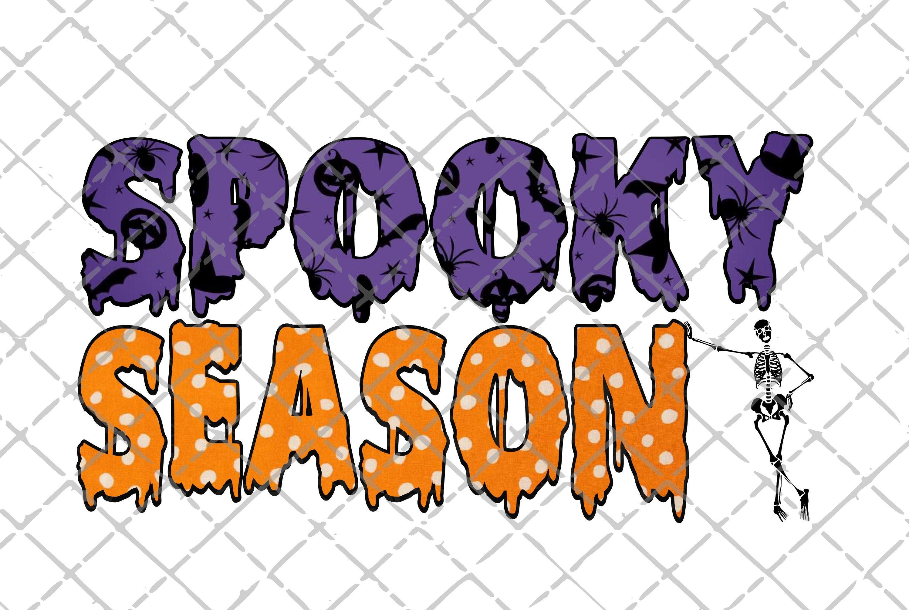 Spooky Season PNG Halloween PNG October clipart Skeleton | Etsy