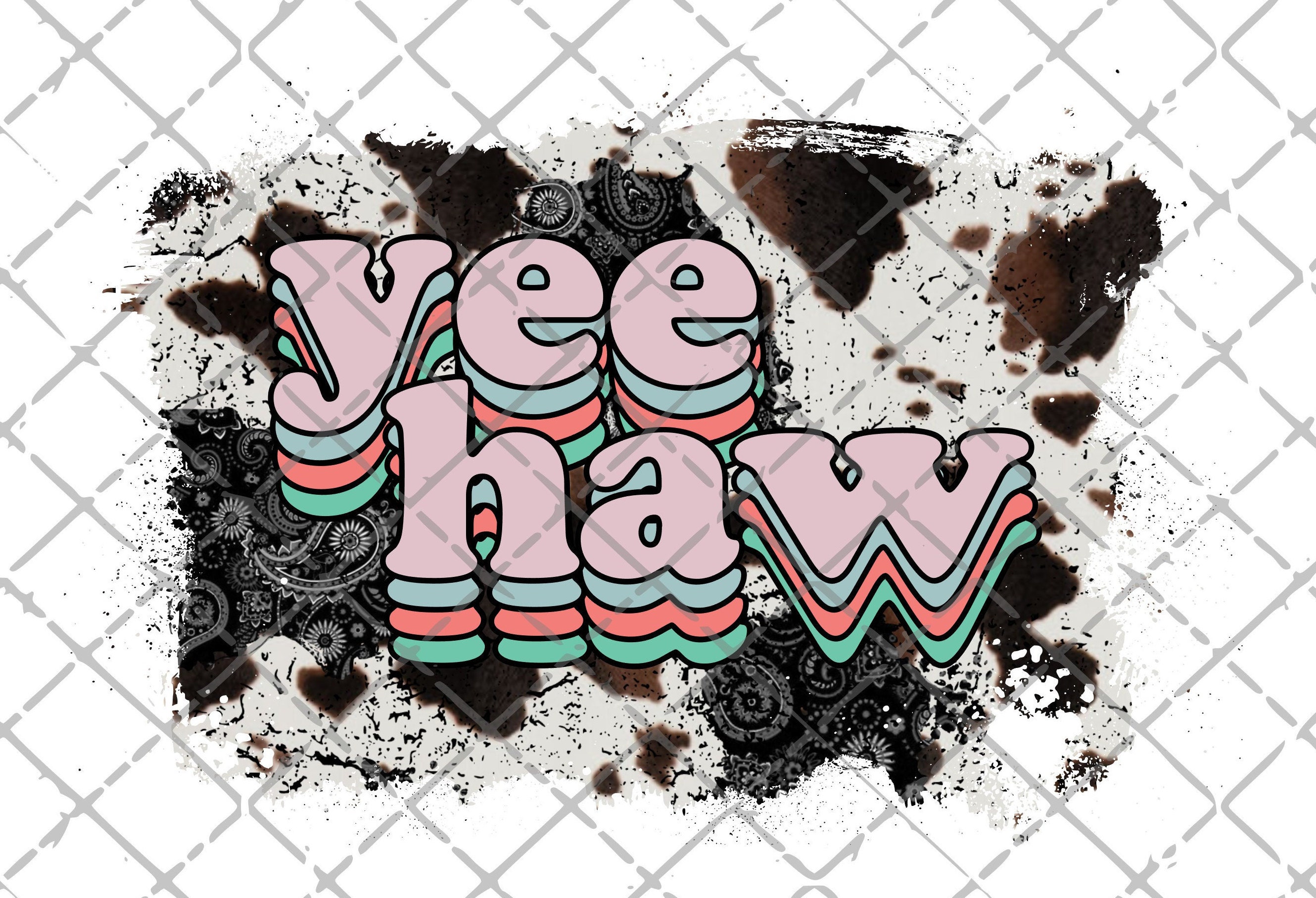 Yeehaw Western PNG Clipart Western Png File for Sublimation - Etsy