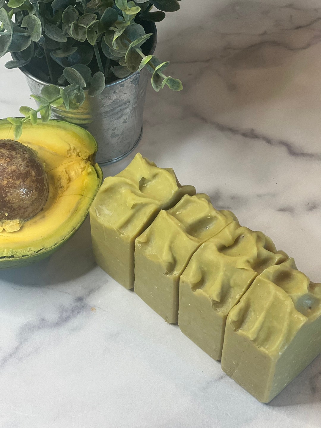 Avocado And Olive Oil Soap Bar Made With Real Avocados Etsy