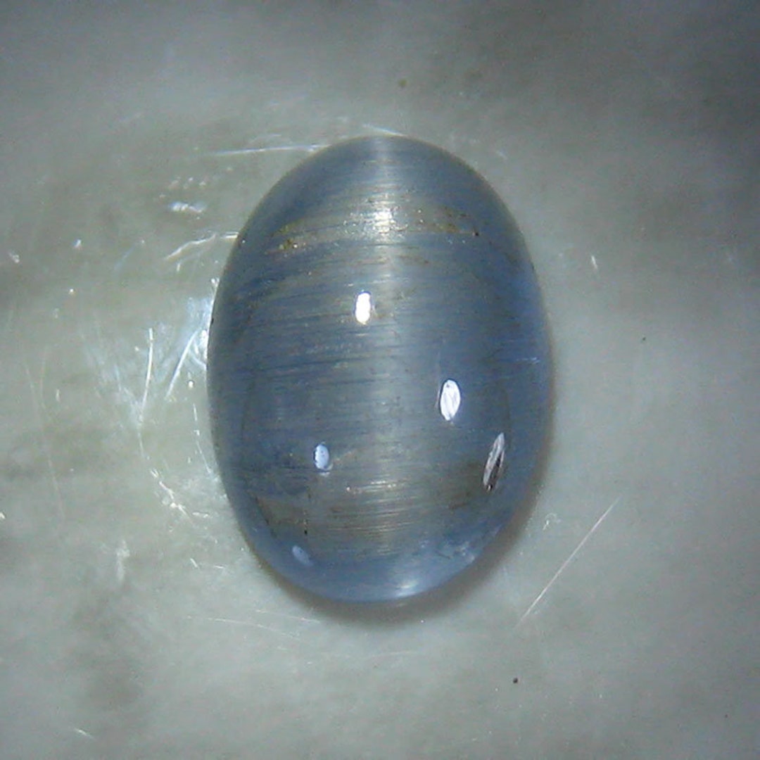 Excellent Blueish Natural Beryl Cat's-eye From Brazil Mine 3.20ct Gem ...