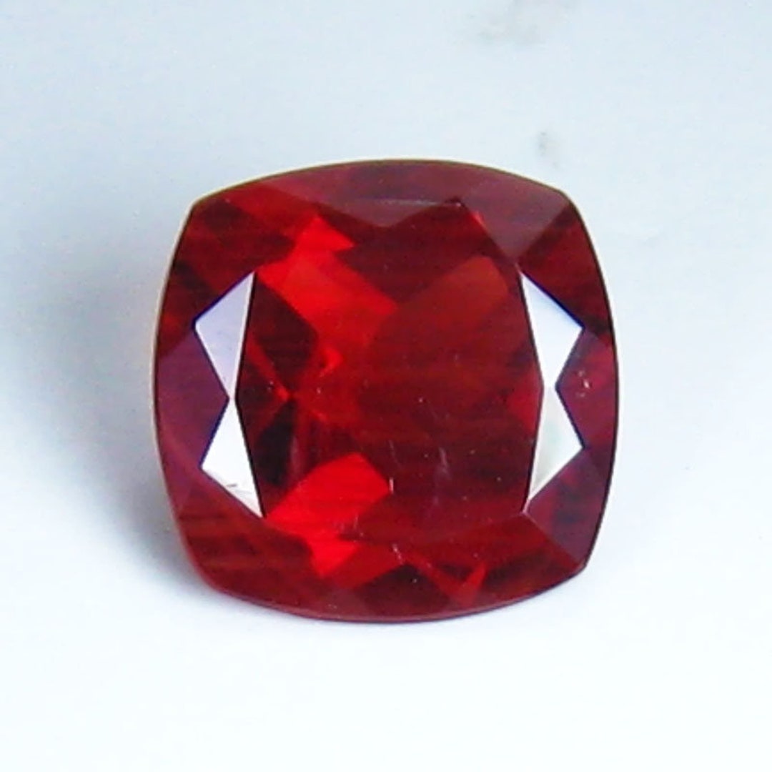 1.50ct Natural Red Sunstone Andesine Cushion Cut Congo-africa - Etsy