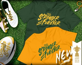 Ladies Springboks SA Rugby T Shirt South Africa African Springbok ...